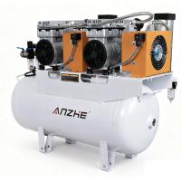 China 60L Tank 1700W Power Oil Free Dental Air Compressor with Dryer for 4 Dental Chairs for sale