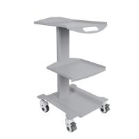 China 3 Tier Medical Trolley Cart with 4 Universal Wheels and Built-in Power Socket for Dental Clinics and Hospitals for sale