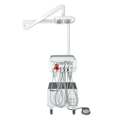 China 550W Veterinary Dental Unit with LED Operating Light and Built-in Air Compressor for Mobile Pet Dental Cart for sale