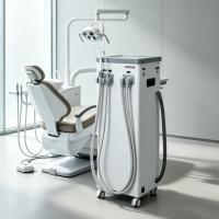 China Mobile Dental Suction Unit with 800L/min High Suction Power 56dB Low Noise Operation and Automatic Drain System for sale