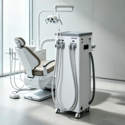 China Mobile Dental Suction Unit with 800L/min High Suction Power 56dB Low Noise Operation and Automatic Drain System for sale