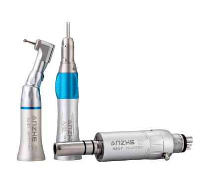 China Low Speed Dental Handpiece Set with External Water Spray Medical Stainless Steel and Low Noise Design for sale