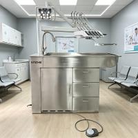 China Professional Veterinary Dental Treatment Unit with Silent 32L Air Compressor and 5-Holder Instrument Suite in 304 Stainless Steel for sale
