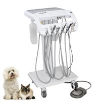 China Factory Direct Veterinary Portable Dental Trolley for Dog & Cat | Mobile Pet Dental Treatment Cart with Ultrasonic Scaler, Suction System & LED Curing Light | OEM/ODM Vet Dental Equipment for sale