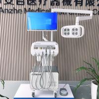 China Factory Direct Veterinary Portable Dental Unit Mobile Dental Trolley with LED Lamp Air Compressor Suction System for Vet Clinic & Dental Practice for sale