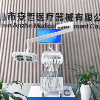 China Factory Direct Veterinary Portable Dental Unit Mobile Dental Trolley with LED Lamp Air Compressor Suction System for Vet Clinic & Dental Practice for sale