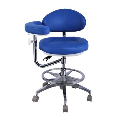 China Factory Direct Ergonomic Dental Stool Adjustable Medical Chair 360° Rotating Doctor Stool with Wheels for Clinic Hospital Laboratory for sale