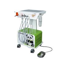 China Portable Veterinary Dental Unit Mobile Pet Dental Workstation with Air Compressor Scaler Suction Vet Dental Trolley OEM for sale