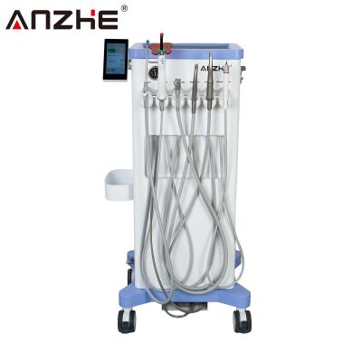 China Portable Dental Unit with 550W Oil-Free Compressor 10L Stainless Air Tank and 38DB Low Noise for Veterinary Dental Equipment for sale