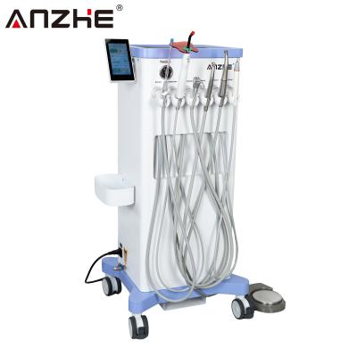 China Portable Dental Unit with Micro Motor Oil Free Compressor Mobile Dental Machine for Clinic and Veterinary Use for sale
