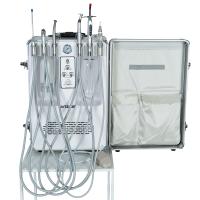 China Veterinary Portable Dental Unit with 550W Power 0.8Mpa Pressure and Silent Oil-Free Air Compressor for Mobile Pet Dental Care for sale