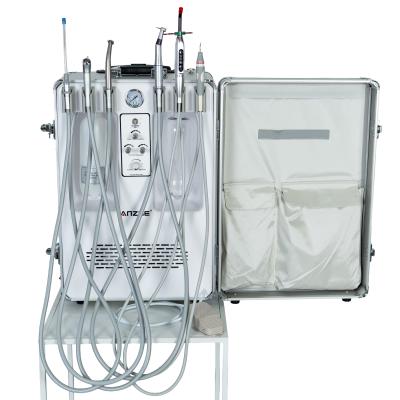 China Veterinary Portable Dental Unit with 550W Power 0.8Mpa Pressure and Silent Oil-Free Air Compressor for Mobile Pet Dental Care for sale