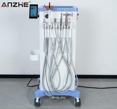 China Portable Veterinary Dental Unit with Micro Motor LED Handpiece Ultrasonic Scaler Curing Light Oil-Free Air Compressor Mobile Pet Dental Cart Dental Equipment for Veterinary Clinic for sale
