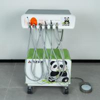 China Portable Veterinary Dental Unit with Silent Oil Free Air Compressor Compact Veterinary Dental Workstation with Ultrasonic Scaler LED Curing Light and Suction System for Animal Dental Clinic for sale