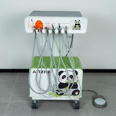 China Portable Veterinary Dental Unit with Silent Oil Free Air Compressor Compact Veterinary Dental Workstation with Ultrasonic Scaler LED Curing Light and Suction System for Animal Dental Clinic for sale