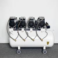 China 128L Silent Oil Free Dental Air Compressor 3400W Dental Clinic Air Pump 420L/min Airflow Medical Dental Equipment OEM ODM for sale