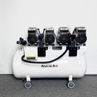 China 128L Silent Oil Free Dental Air Compressor 3400W Dental Clinic Air Pump 420L/min Airflow Medical Dental Equipment OEM ODM for sale
