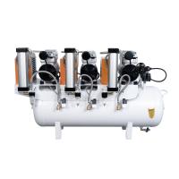 China 90L Oil Free Dental Air Compressor with Dryer 2550W Silent Dental Air Pump 315L/min Medical Air Compressor for Dental Clinic Hospital for sale