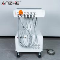 China Portable Dental Unit with Built-in Air Compressor Ultrasonic Scaler LED Curing Light High Low Speed Handpiece Mobile Dental Treatment Cart Compact Dental Workstation for Dental Clinic for sale