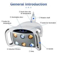 China 6 LED Dental Surgery Light Touch Screen Control Shadowless Oral Operation Lamp Adjustable Brightness Dental Chair LED Light for sale