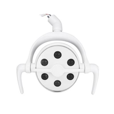 China 6 LED Dental Chair Surgical Light Adjustable Shadowless Oral Examination Lamp for Dental Unit and Dental Trolley for sale