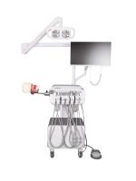 China Portable Dental Training Unit with 23.8 Inch All in One Computer HD Intraoral Camera Phantom Head for Implant Anesthesia and Dental Education for sale
