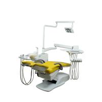 China Electric Dental Chair Unit with LED Sensor Light Top Mounted Dental Treatment Chair for Dental Clinic Hospital for sale