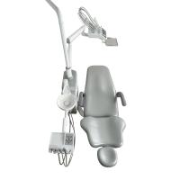China Top Mounted Dental Chair Unit with LED Sensor Light Luxury PU Leather Dental Treatment Chair Electric Dental Unit for Dental Clinic for sale