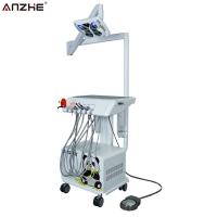 China Portable Veterinary Dental Unit with Butterfly LED Lamp Built In Air Compressor Ultrasonic Scaler LED Curing Light Suction System for Animal Dental Clinics for sale