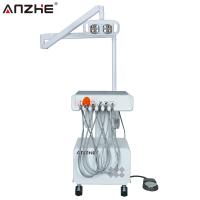 China Portable Dental Unit with LED Dental Lamp Built In Air Compressor Suction System Ultrasonic Scaler Curing Light Mobile Dental Equipment for Dental Clinics for sale