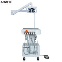 China Portable Dental Unit with Butterfly LED Whitening Lamp Built In Air Compressor Ultrasonic Scaler LED Curing Light Suction System Mobile Dental Workstation for Dental Clinics for sale