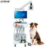 China Portable Veterinary Dental Unit with X Ray Machine Digital Sensor HD Intraoral Camera Touch Screen Computer and Air Compressor for Animal Dental Clinics for sale
