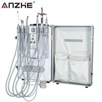 China Portable Veterinary Dental System Mobile Veterinary Dental Cart with Built In Air Compressor Scaler Curing Light and Suction for Field and Mobile Practice for sale