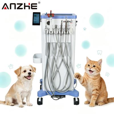 China ANZHE Veterinary Mobile Dental Unit 550W All-in-One Integrated Pet Dental Workstation with 58dB Ultra-Quiet Operation for sale