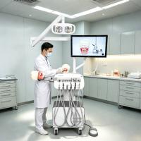 China Portable Dental Implant Simulation Unit with HD Oral Camera, 550W Air Compressor, and 38dB Low Noise for Dental Training for sale