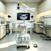 China All-in-One Veterinary Dental Unit with Portable X Ray HD Intraoral Camera and Silent Oil Free Air Compressor for sale
