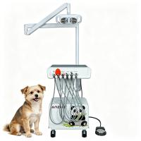 China Portable Veterinary Dental Unit with 8-Eye LED Dental Lamp Built-in Air Compressor and Woodpecker Ultrasonic Scaler for Pet Clinics for sale