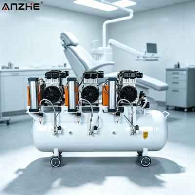 China AZ-FA150B Medical Grade Oil Free Dental Air Compressor with Dryer and 150L Tank for sale