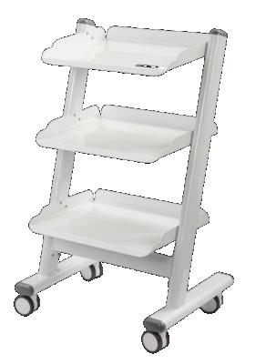 China 3 Layer Dental Trolley with Universal Wheels and Power Socket for Dental Clinics for sale