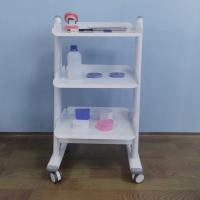 China 3 Layer Dental Trolley with Universal Wheels and Power Socket for Dental Clinics for sale