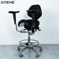 China Ergonomic Dentist Stool with Split Saddle Seat Forward Tilt Design and 360 Degree Rotation for Dental Clinics for sale