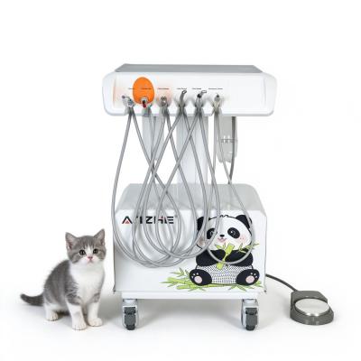 China Portable Veterinary Dental Workstation with 550W Air Compressor 58dB Low Noise and 0.8Mpa Working Pressure for Animal Clinics for sale