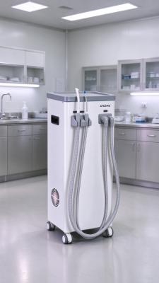 China 50/60Hz 56dB 220V-240V Portable Dental Suction Unit and Mobile Dental Cart with High Volume Evacuation for sale