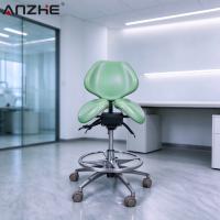 China Twin Saddle Ergonomic Adjustable Medical Stool Rolling Doctor Chair for Dental Clinic and Beauty Salon for sale