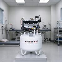 China 850W Oil Free Silent Dental Air Compressor 40L Tank With Built In Dryer Nano Inner Coating For Medical Clinic for sale
