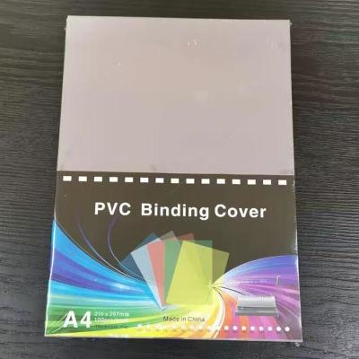 China Offsipoly 100~300mic Thickness A4 Size Transparent Clear PVC Binding Covers for Professional Document Protection for sale