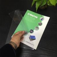 China Offsipoly Clear Transparent PVC L Shape Folder with Customizable OEM LOGO and 310X220mm Size for sale