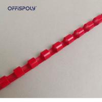 China Offsipoly Red Plastic Binding Comb Rings with 21 Rings for A4 Documents Made from Durable PVC Rigid Sheets for sale