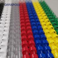 China Offsipoly Red Plastic Binding Comb Rings with 21 Rings for A4 Documents Made from Durable PVC Rigid Sheets for sale