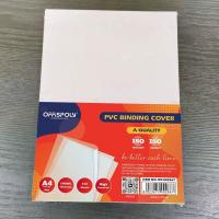 China Offsipoly 100mic Thickness A4 Size Transparent Clear PVC Binding Covers for Professional Document Protection for sale